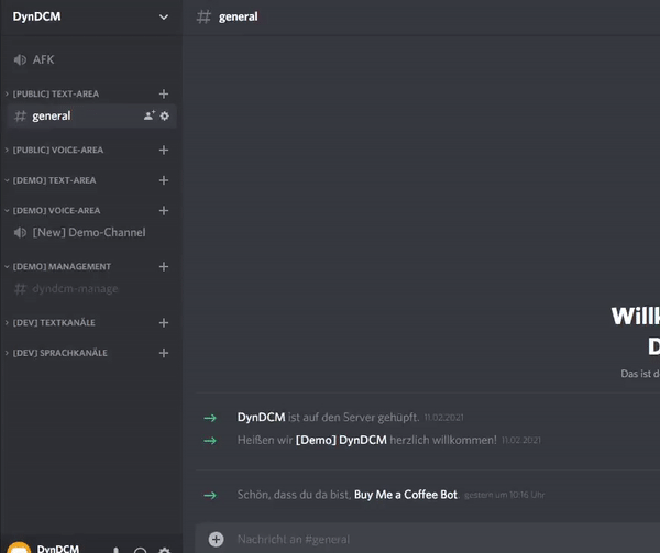 DynDCM Dynamic Discord Channel Manager